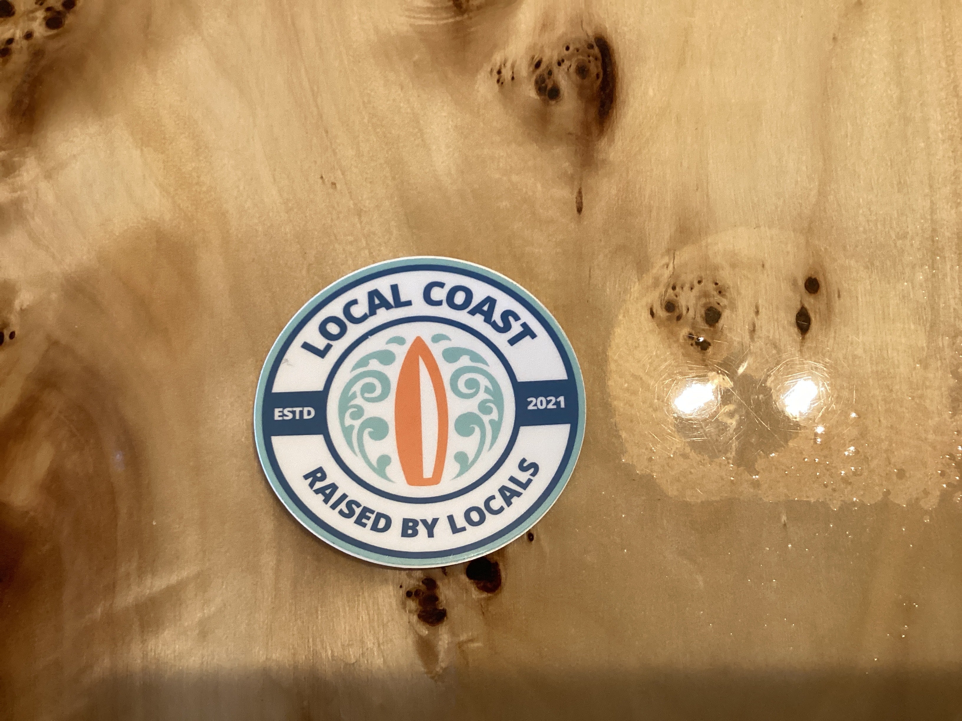 Raised by Locals Sticker – Local Coast